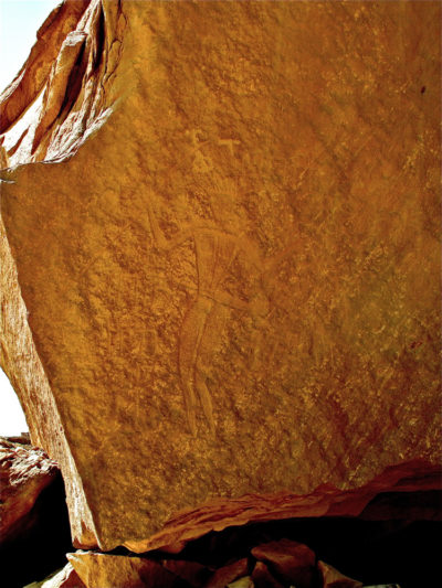 Back of Furusiyya panel - Arabian Rock Art Heritage