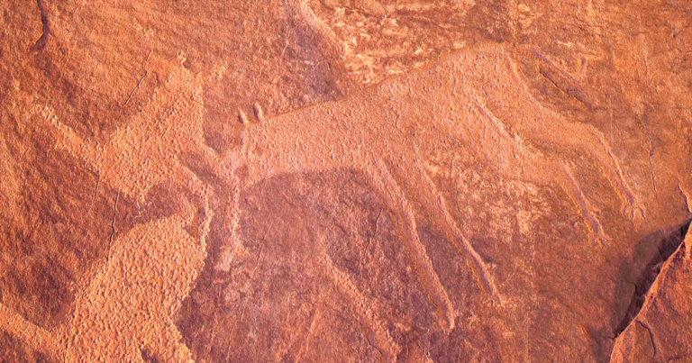 Arabian Wolf - Arabian Rock Art Heritage